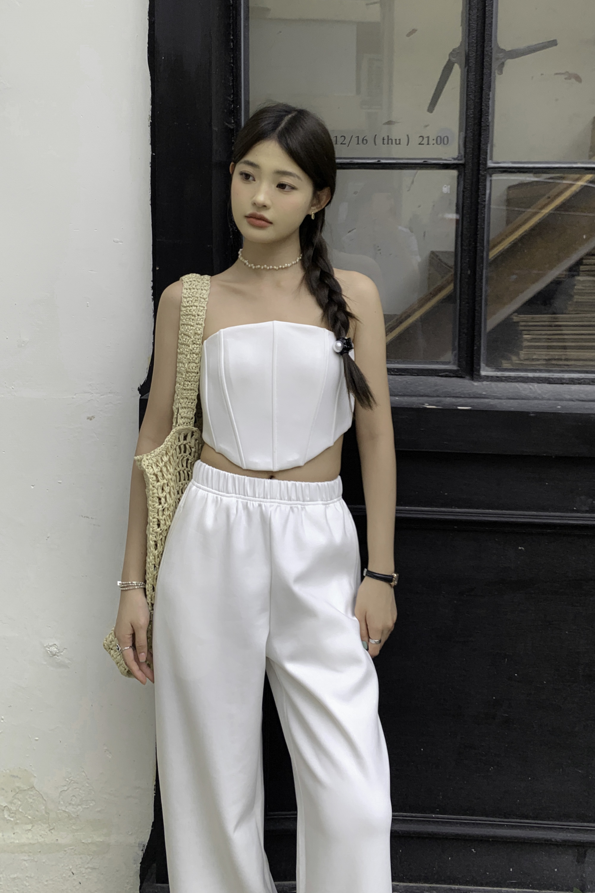 Keith Fleece Corset in White | Morre Sdn. Bhd.
